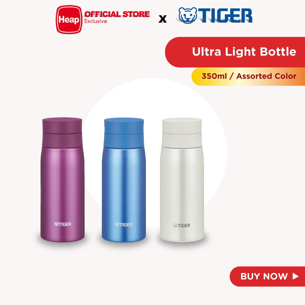 Tiger Brand Ultra-Light Steel Thermal Bottle - Assorted Color (350ML) [Model: MCY-A035] | Shopee ...
