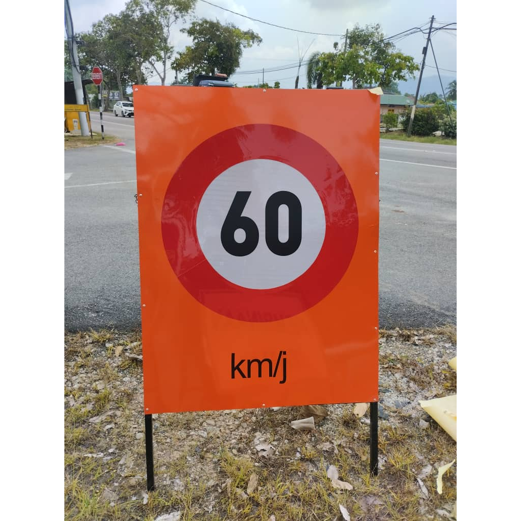 SPEED LIMIT 60KM/J SIGN BOARD REFLECTIVE SIGNBOARD CHEAP SIGNBOARD ROAD ...