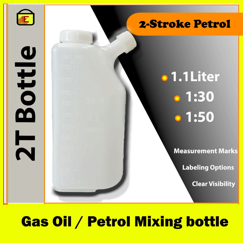 SUM328 Botol Bancuhan 2T @ Fuel 2T mixing bottle FUEL MIXTURE (2 HOLE ...