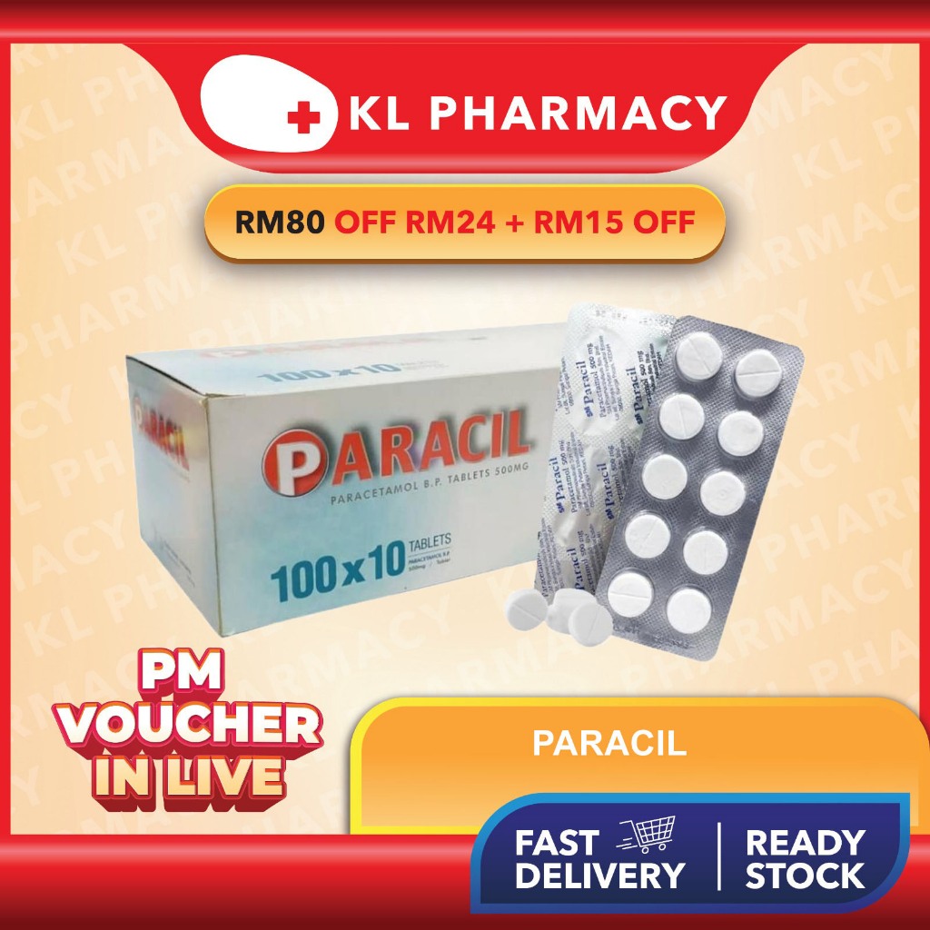 PARACIL Paracetamol 500MG 1000's/BOX | Shopee Malaysia