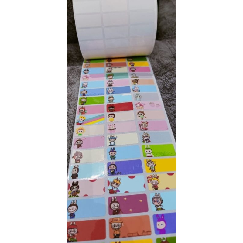🔥NEW🔥Labubu拉布布🔥Name Sticker 中号名字贴纸 waterproof medium size stickers 防水贴纸 ...