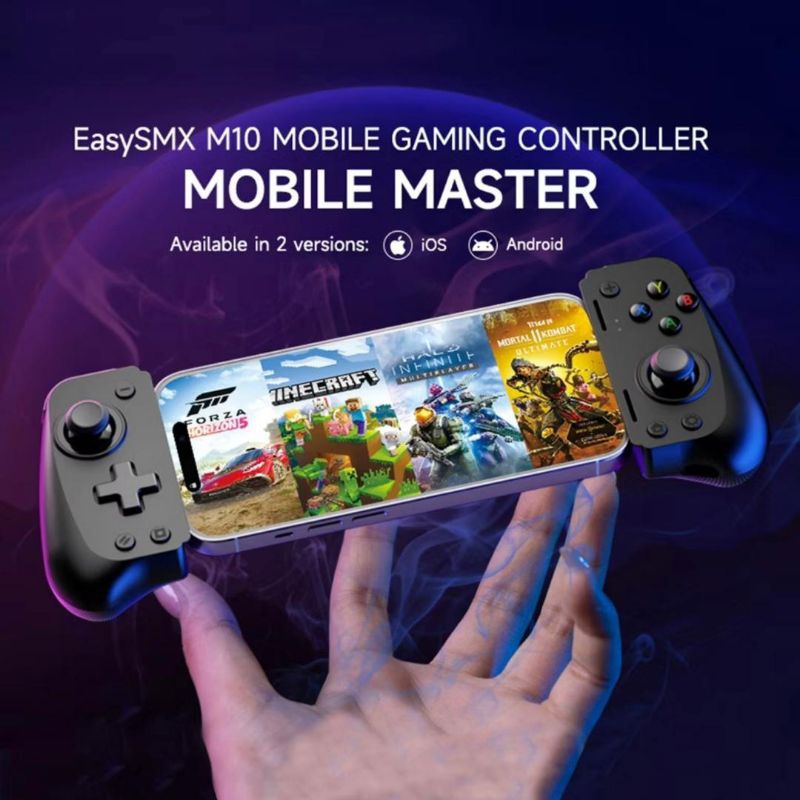 NEW EASYMX M10. MOBILE GAMING CONTROLLER ANDROID & IPHONE 15 SERIES TYPE-C HALL EFFECT TRIGGER ...
