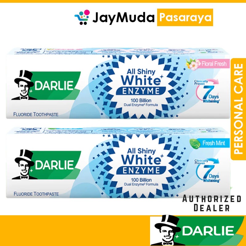 Darlie Toothpaste All Shiny White Supreme Fresh Mint Floral Fresh 120g ...