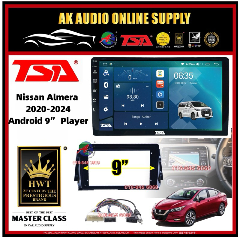 818 2+32GB TSA Nissan Almera 2020 - 2024 ( Model A ) Android 9'' inch ...