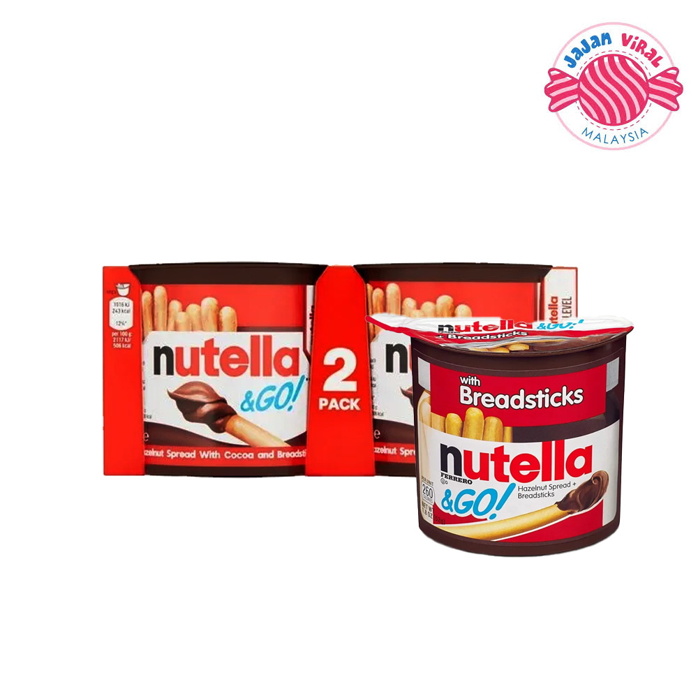 NUTELLA & GO HAZELNUT SPREAD BREADSTICKS (52G/104G) | Shopee Malaysia