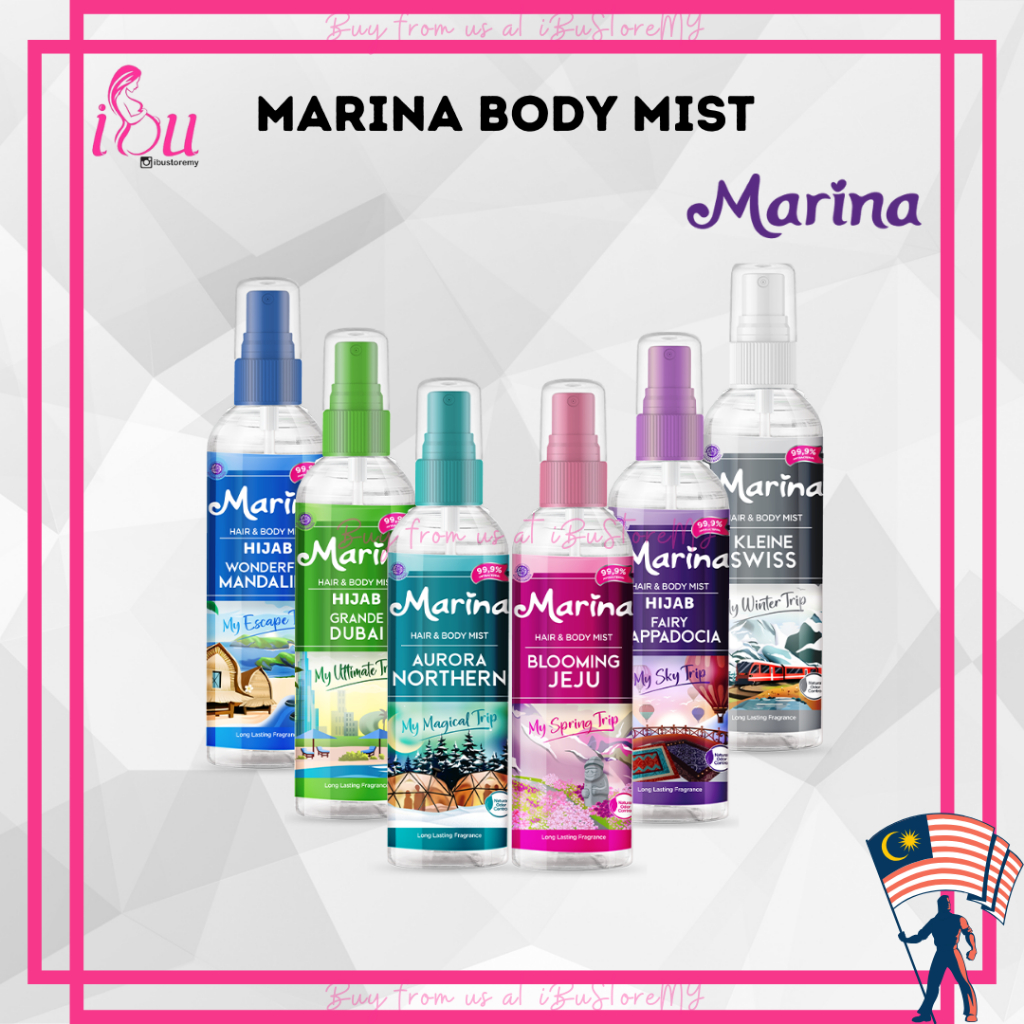 Marina Hair Body Mist 100ml Aurora Northern Kleine Swiss Blooming Jeju ...