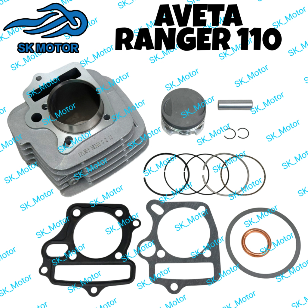 AVETA RANGER 110 / VS 110 / VS2 115 Original Cylinder Block Assy Set ...