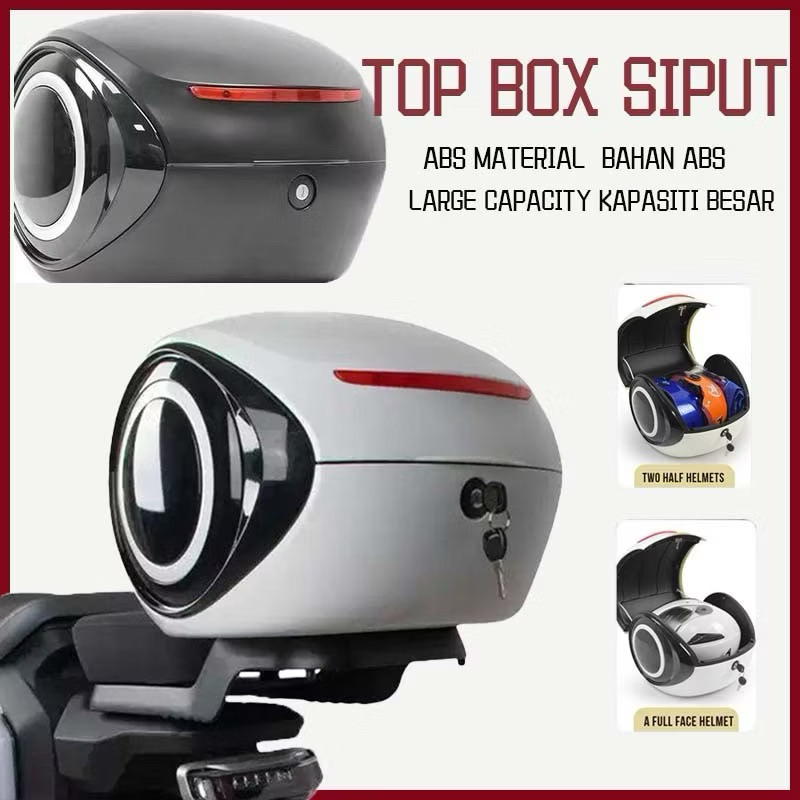🔥Motorcycle ABS TOP BOX🔥 Alien Tail Box Siput Waterproof Universal ...