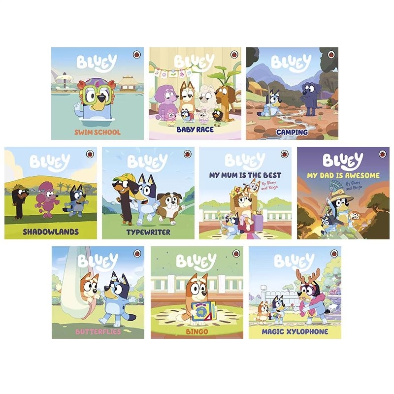 100% Original Bluey series 10 books in a set | Shopee Malaysia