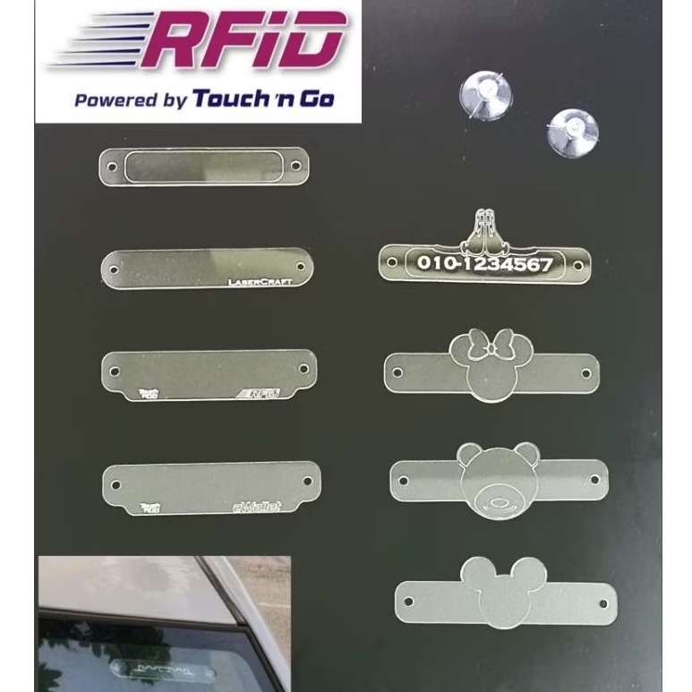 Custom Car T&Go RFID tag transparent clear acrylic holder | Shopee Malaysia