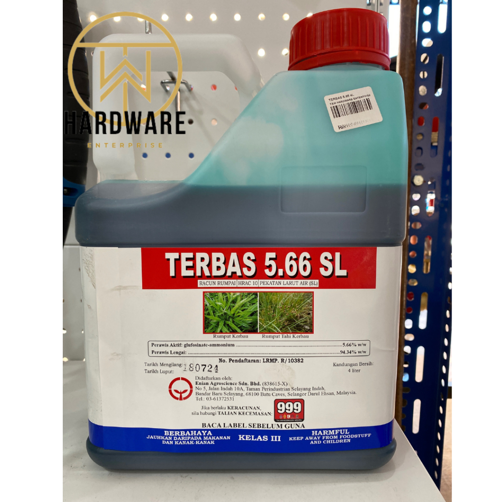 Terbas 5.66 SL Racun Lalang 4L / Racun Sentuh Kawasan Sawit / Weed ...