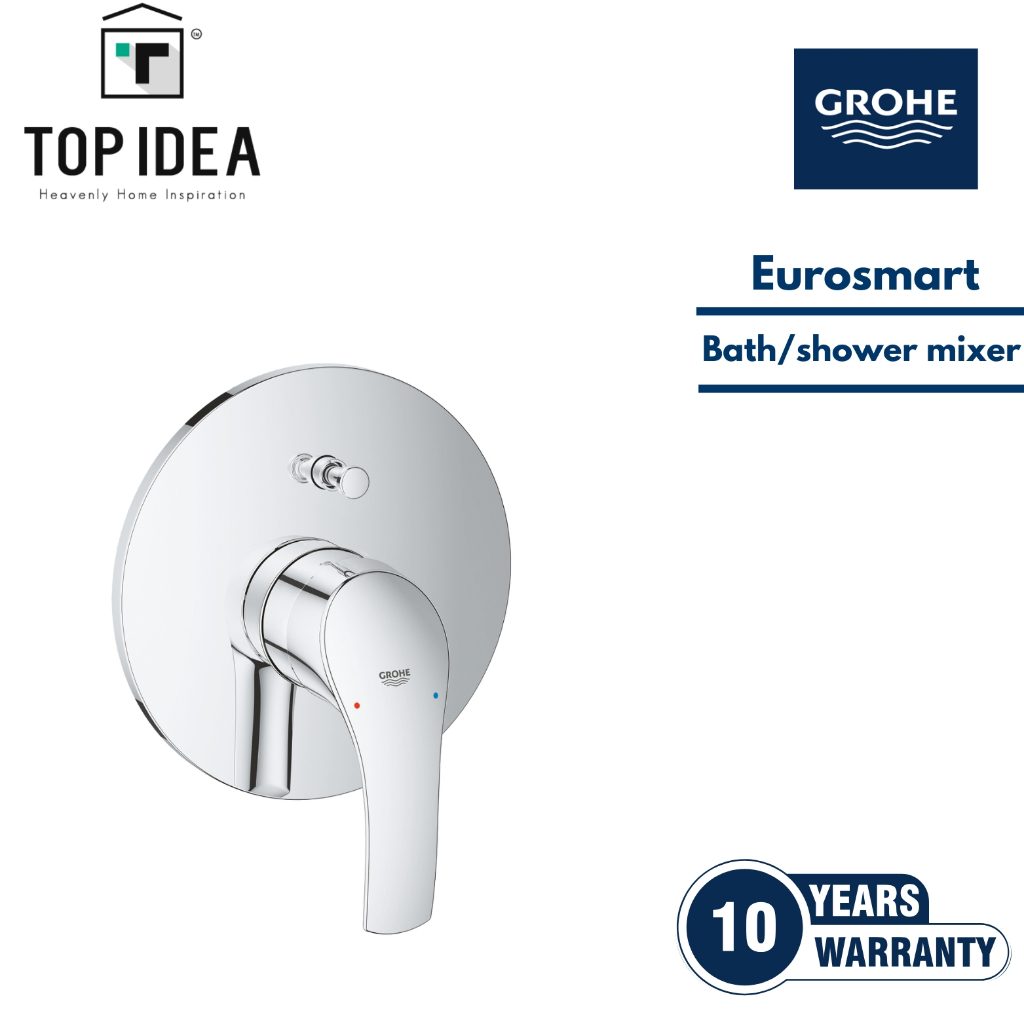 GROHE Eurosmart Concealed Bath/Shower Mixer with Concealed Body ...