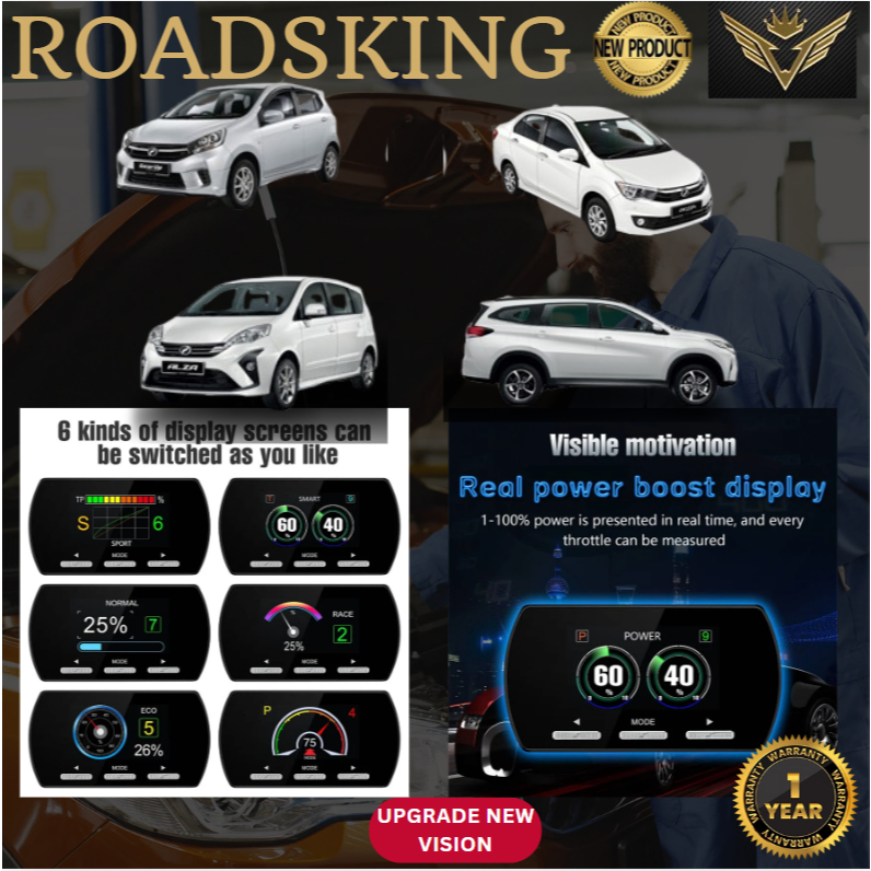 PERODUA AXIA BEZZA ALZA SPAOH THROTTLE CONTROLLER 8 MODE HIGH POWER ...