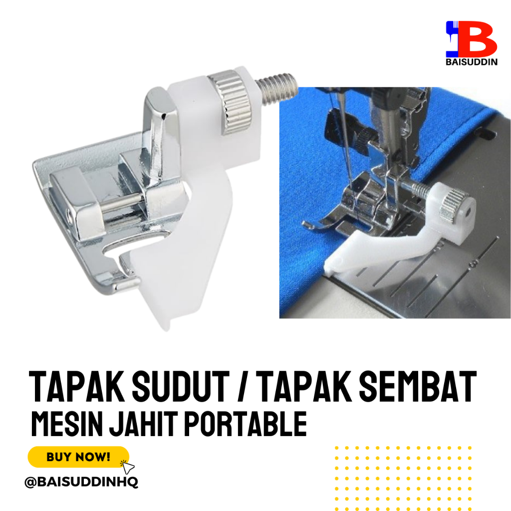 Tapak Sudut / Tapak Jahit Sembat / Tapak Panduan Sudut / Edge Guide ...