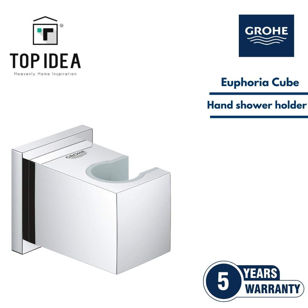 GROHE Euphoria Cube Wall Shower Holder | Hand Bidet Holder | 27693000 ...