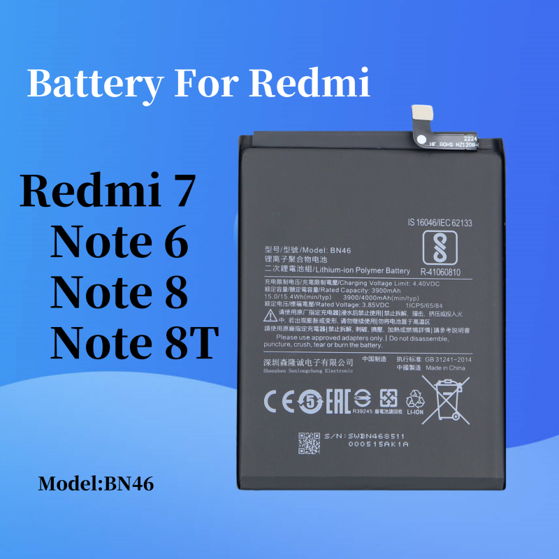 Battery For Redmi 7 / Note 8 / Note 8T / Note 6 Bateri redmi7 Note8 ...
