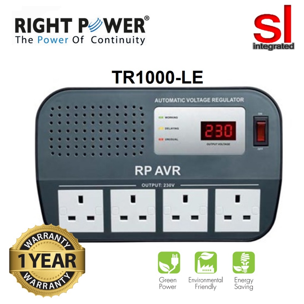 Right Power TR1000-LE Automatic Voltage Regulator | Shopee Malaysia