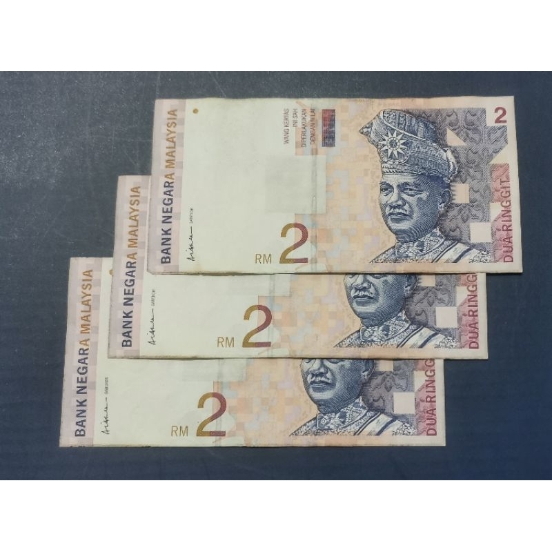 Banknote Malaysia Rm2 Siri 9 condition Cantik Tapi bahagian tepi ada ...