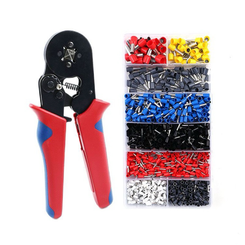 HSC8 Ferrule Crimper Plier Kit Tubular Terminal Crimping Tool cable ...