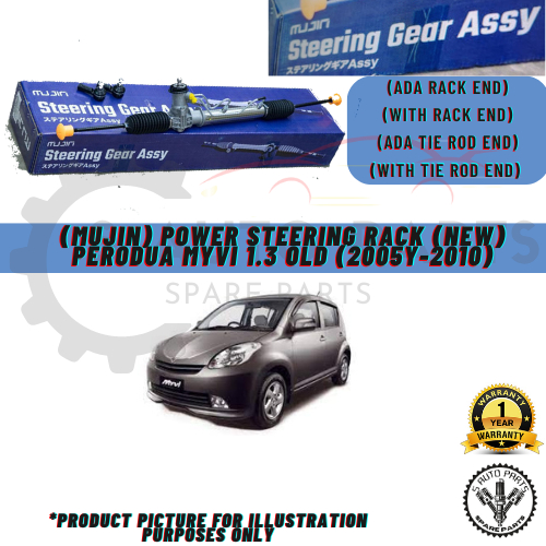 PERODUA MYVI 1.3 OLD (2005y-2010) POWER STEERING GEAR RACK -BRAND 100% ...