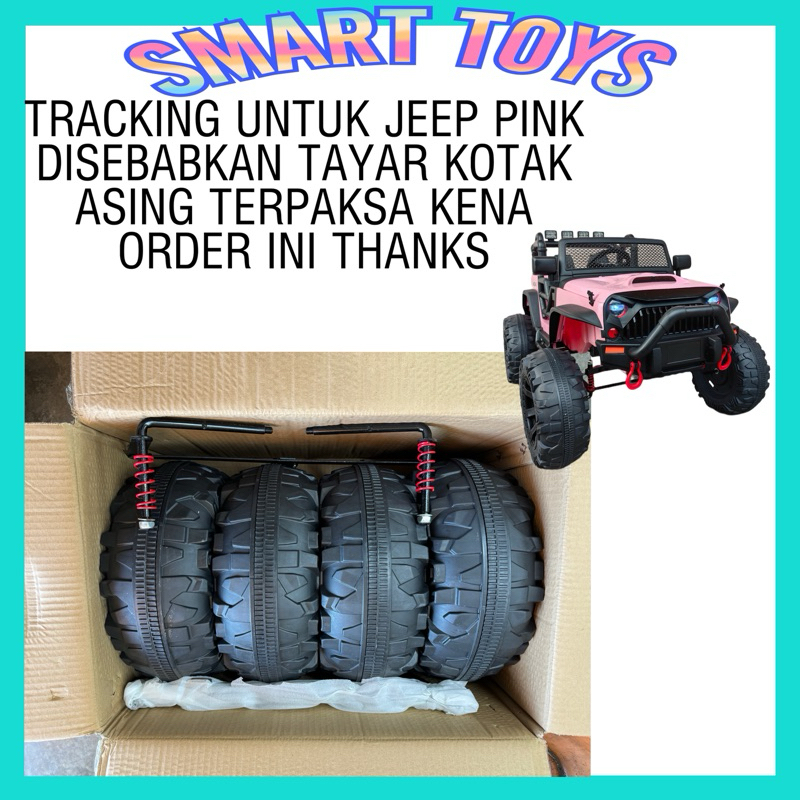 LIST UNTUK roda JEEP WARNA PINK SEBAB KOTAK ASING DENGAN JEEP | Shopee ...