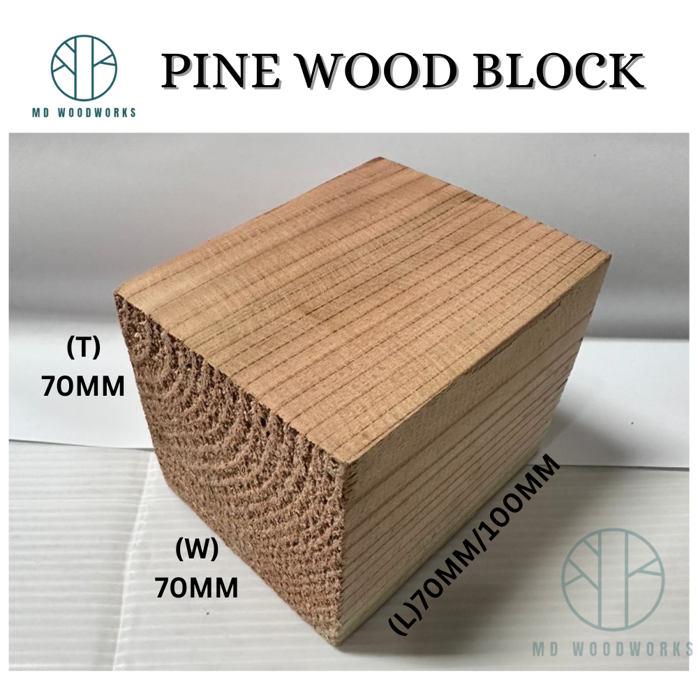 Pine Wood Block 70mm x70mm | Shopee Malaysia