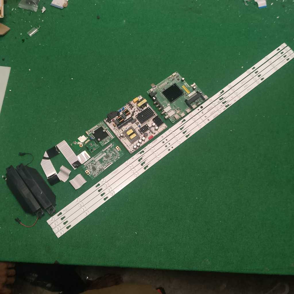 L55M5-5ASP MI 55" TV MOTHER BOARD, POWER SUPPLY, T-CON, RIBBON, SPEAKER AND BACKLIGHTS | Shopee ...