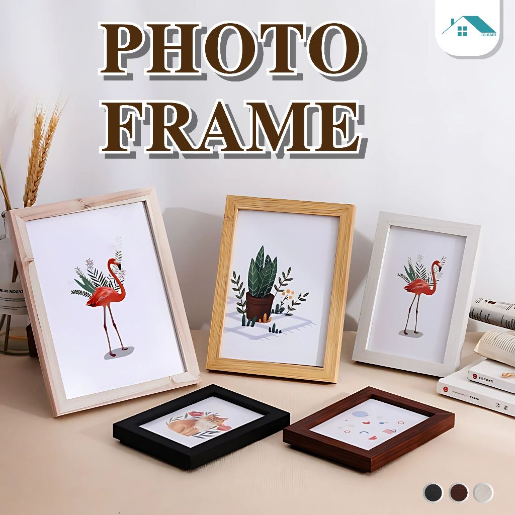 Wooden Photo Frame (A4,A5, 4*6/5*7/6*8/8*10 inch) Picture Frame With ...
