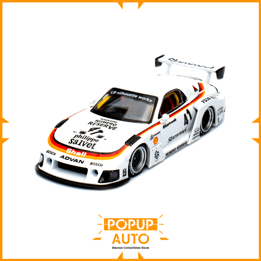 Inno64 1:64 MAZDA RX7 LBWK (FD3S) LB-SUPER SILHOUETTE WHITE IN64-LBWK ...