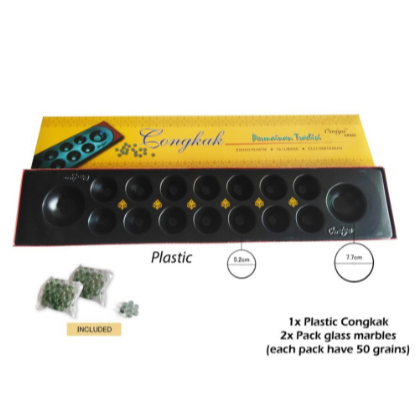 Omiya Plastic Congkak Malaysia Traditional Games/ CK555/ 1 box/ Glass ...