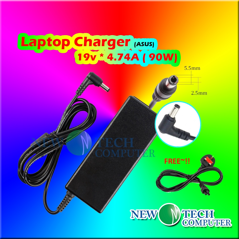 OEM ASUS DC 19V 4.74A 5.5 * 2.5mm AC Adapter 90W Laptop Charger For ...