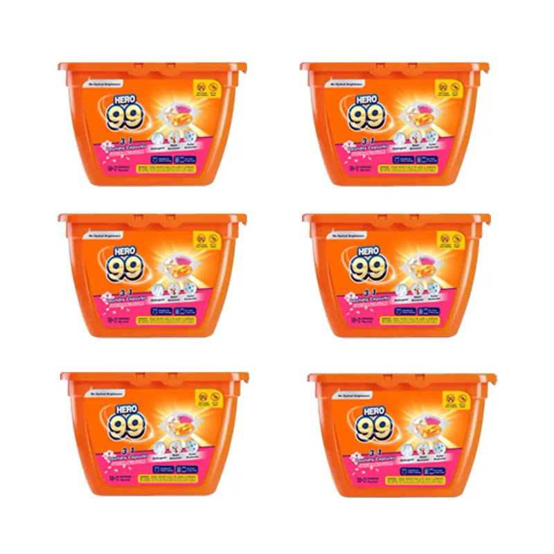 HERO 99 3in1 Sakura Blossom Laundry Capsules Detergent | Shopee Malaysia