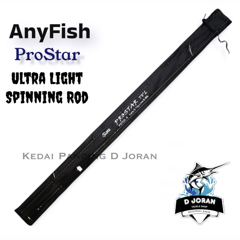 ANYFISH PROSTAR UL ROD 7’6”FT (Spinning 2 Piece Rod) | Shopee Malaysia