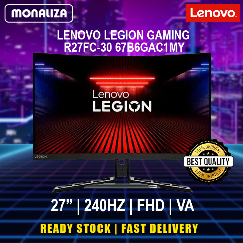 Lenovo Legion Gaming Monitor R27FC-30 67B6GAC1MY 27" INCH FHD 240HZ ...