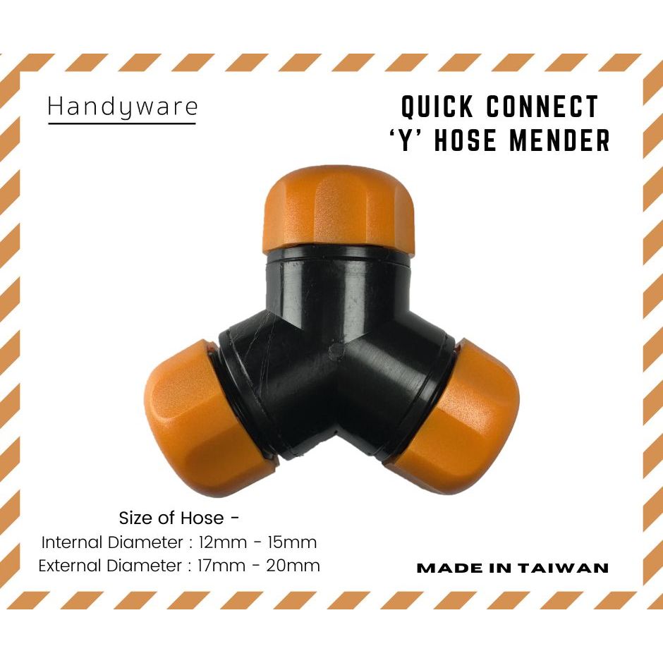 '' Y '' Quick Connect/3 way hose connector/Hose Mender/Pipe connector/3 ...