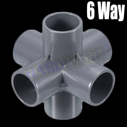 [3 4 5 6Way Elbow]PVC Pipe Fitting Grey/Pvc Pipe Joint Connector Penyambung Paip DIY/PVC Paip ...