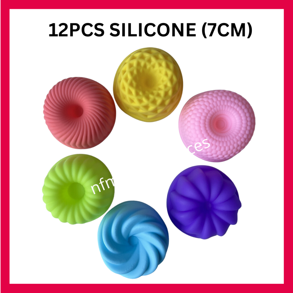 12pcs (7cm) Acuan Puding Silicone LEXTRA TWIST BUBLE SPIN ROYAL CLASSIC ...