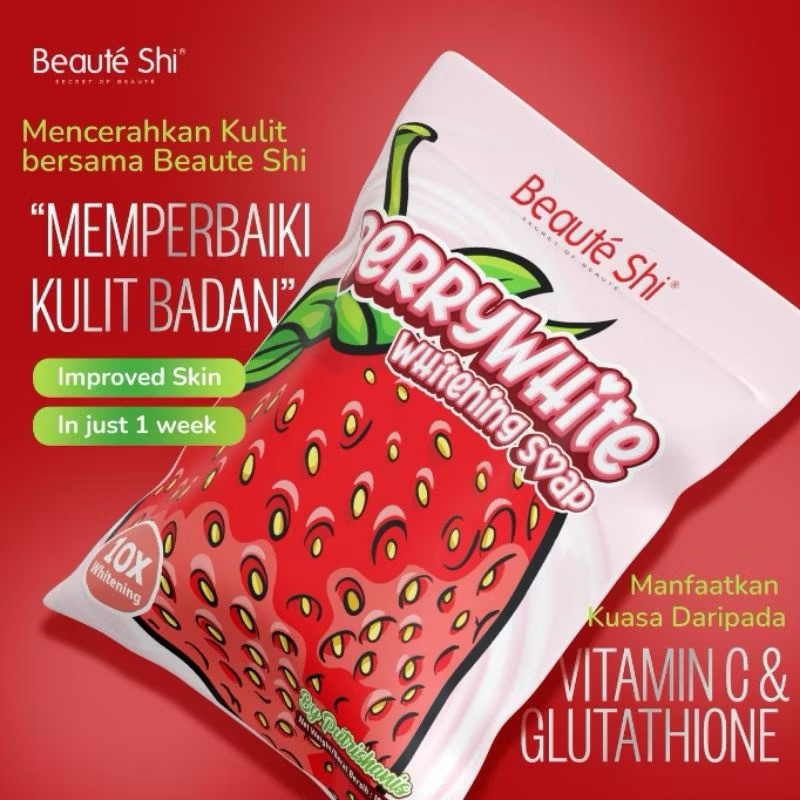 BEAUTE SHI BERRYWHITE WHITENING SOAP 💯 ORIGINAL | Shopee Malaysia