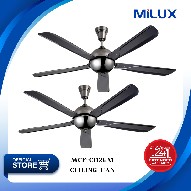 Milux Remote Control Ceiling Fan (MCF-C112GM) | Shopee Malaysia