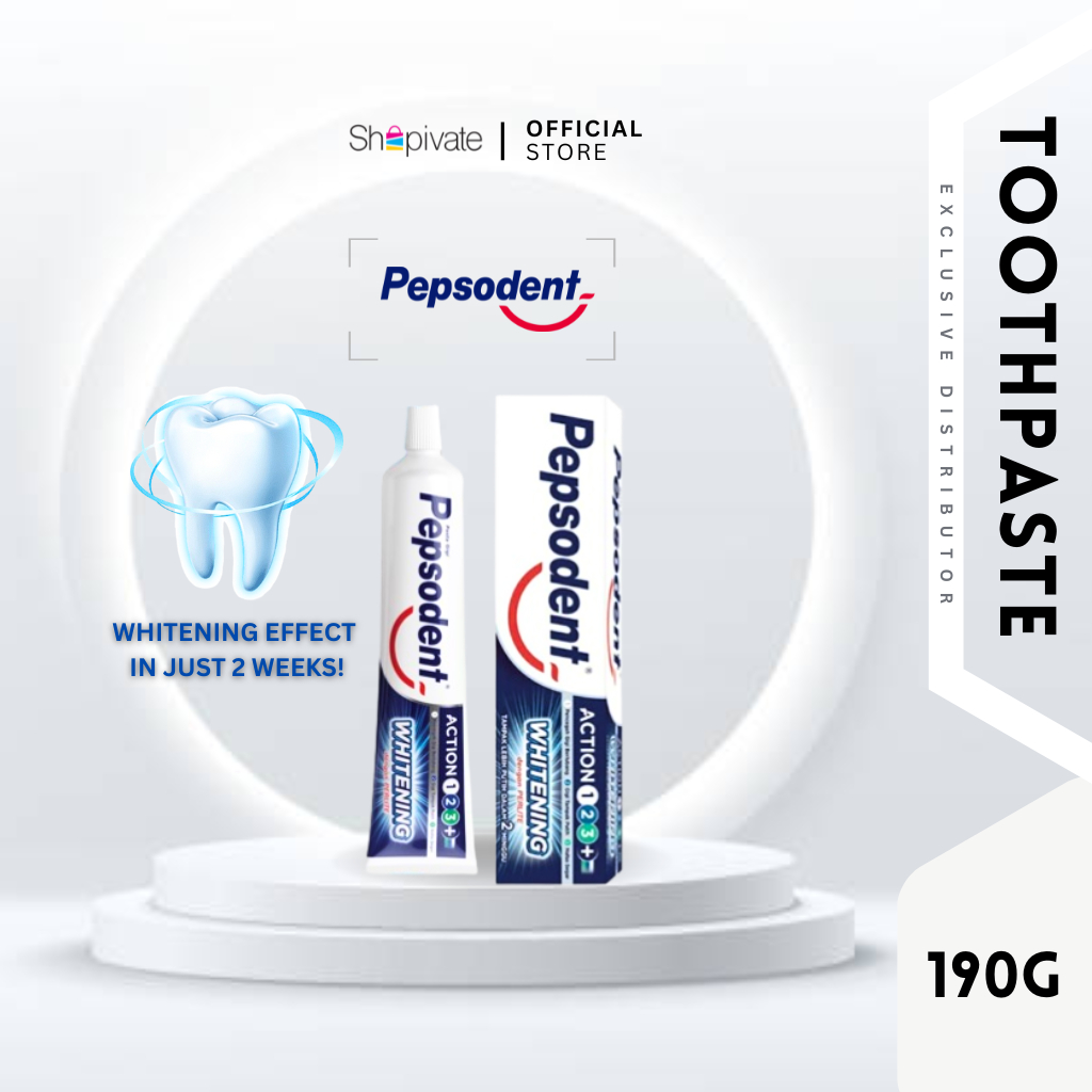 Pepsodent Plus Whitening Toothpaste 190g | Shopee Malaysia