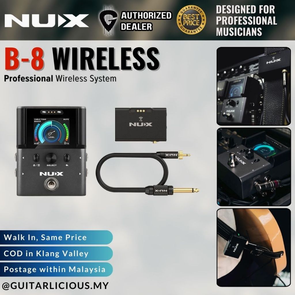 NUX B-8 Professional Wireless System ( B8 ) | Shopee Malaysia