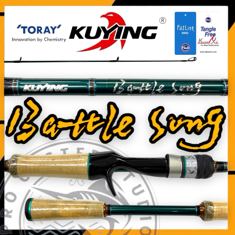 KUYING BATTLE SONG SPINNING BAITCASTING FISHING ROD BATTLESONG TORAY ...