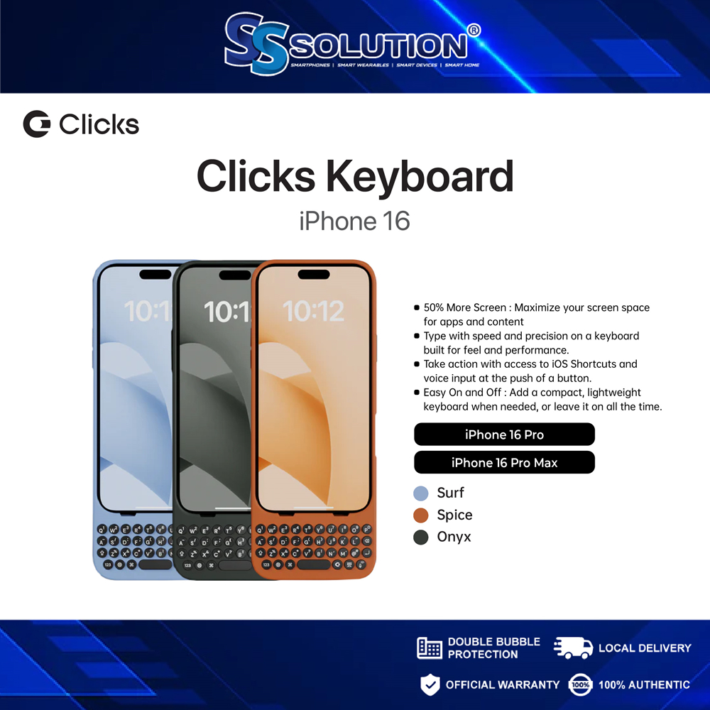 Clicks Keyboard for iPhone 16 Pro / 16 Pro Max | Shopee Malaysia