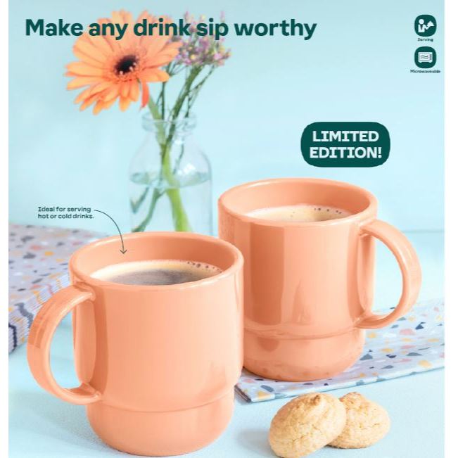 Tupperware coffee mug 250ml (2/4pcs) | Shopee Malaysia