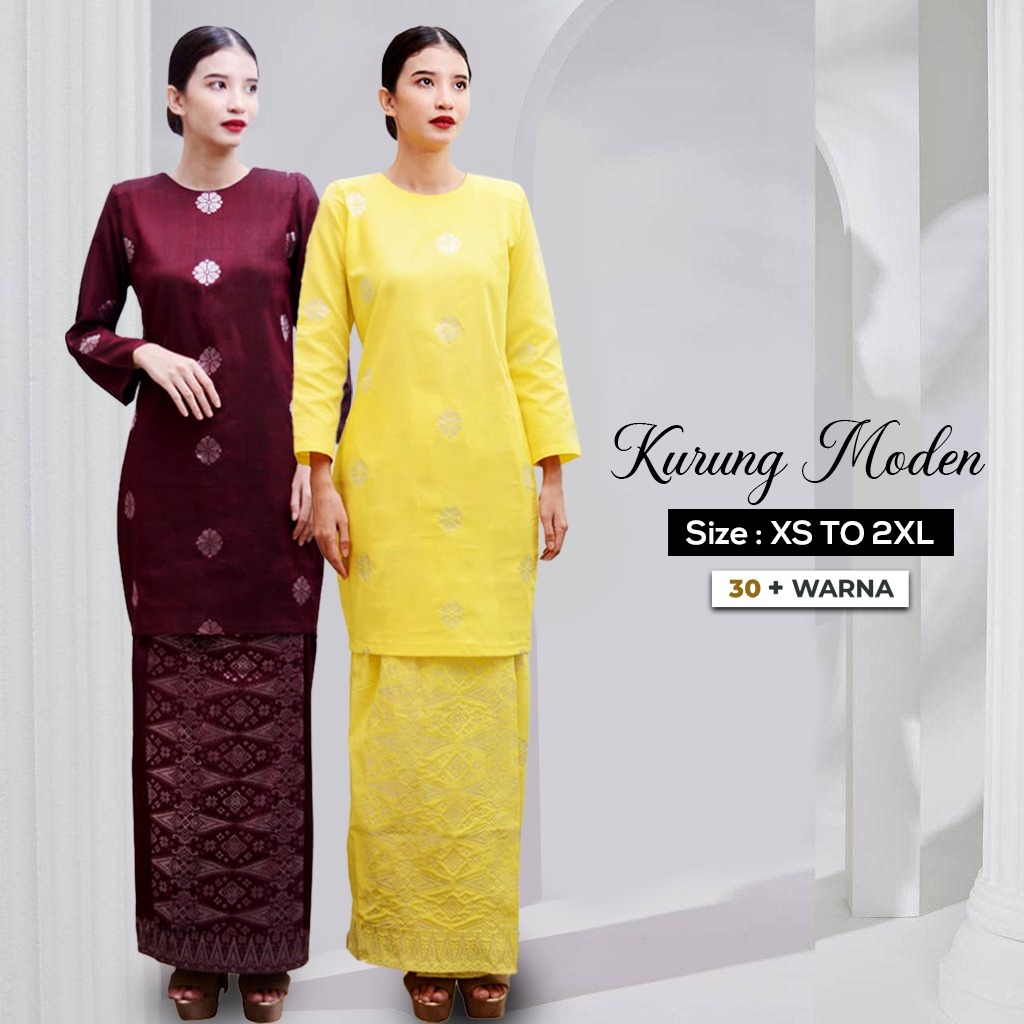 Kurung Moden | Small Size | XS to 2XL | Songket Bunga Tabur | Songket ...