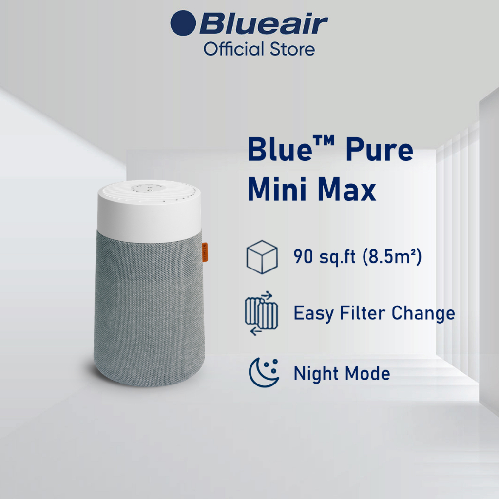 Blueair Air Purifier Blue Pure Mini Max with Particle + Carbon Filter ...