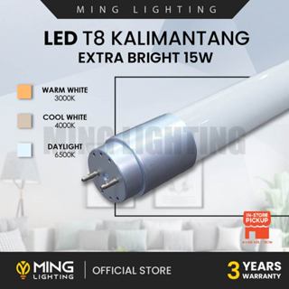 Extra Bright LED T8 Lampu Kalimantang 15W 2FT Light Tube Terang Dinding ...
