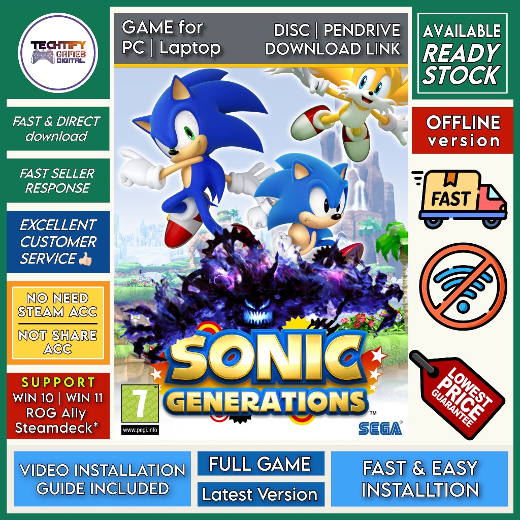 [PC Game] Sonic Generations - Offline [Disc | Pendrive | Download Link ...