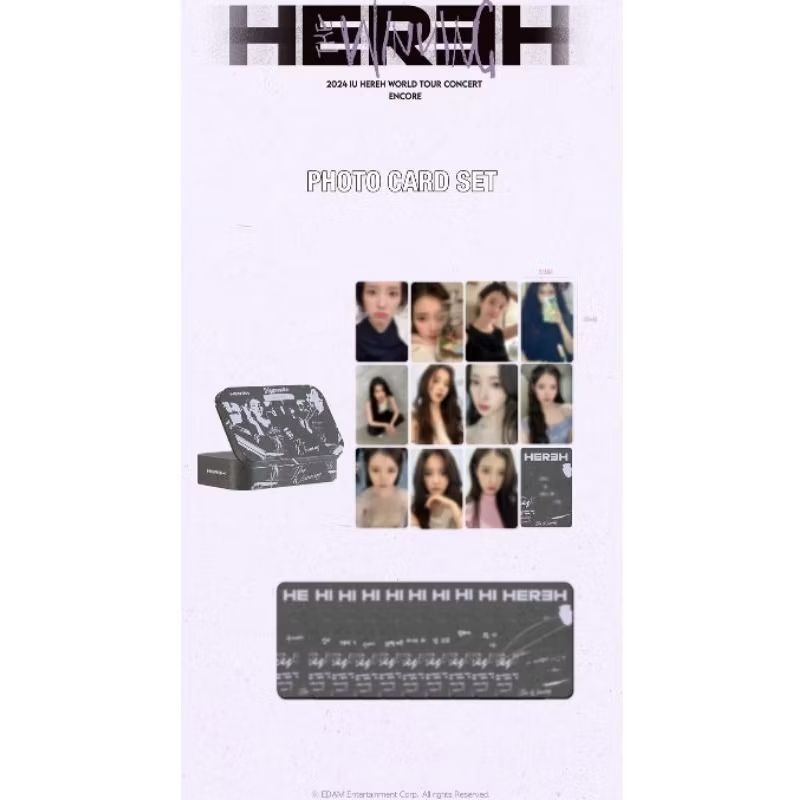IU PHOTOCARD SET 2024 IU HEREH WORLD TOUR CONCERT ENCORE : THE WINNING ...