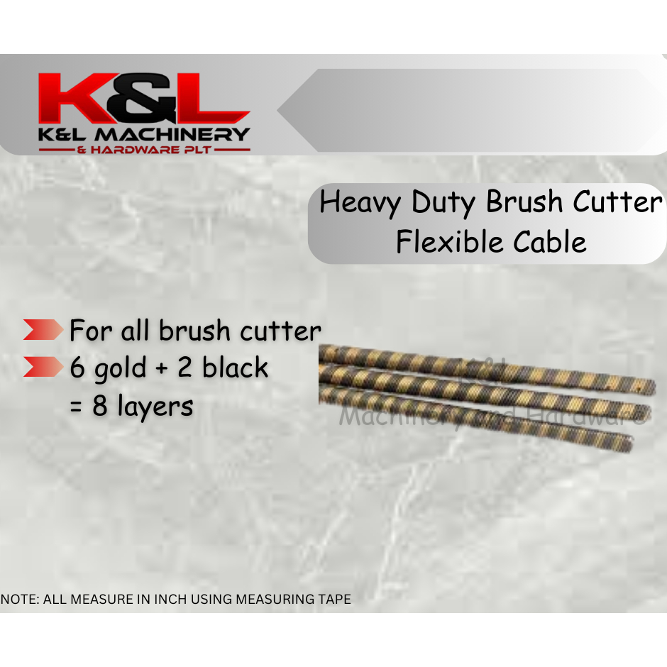 Heavy Duty Brush Cutter Flexible Cable Shaft Cable Mesin Rumput BG328 ...